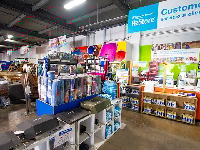 Cleaning supplies galore, because even bargain hunters need to maintain their spectacular finds in pristine condition.