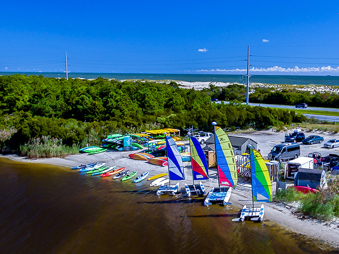 Your gateway to exploring hidden waterways where the only traffic is herons and the occasional crab.