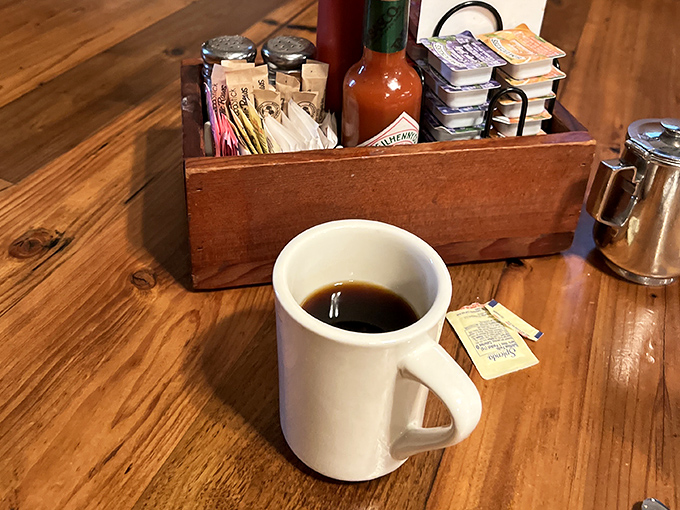 Simple pleasures: A sturdy mug of diner coffee that doesn't need a fancy Italian name to wake you up and make you happy.