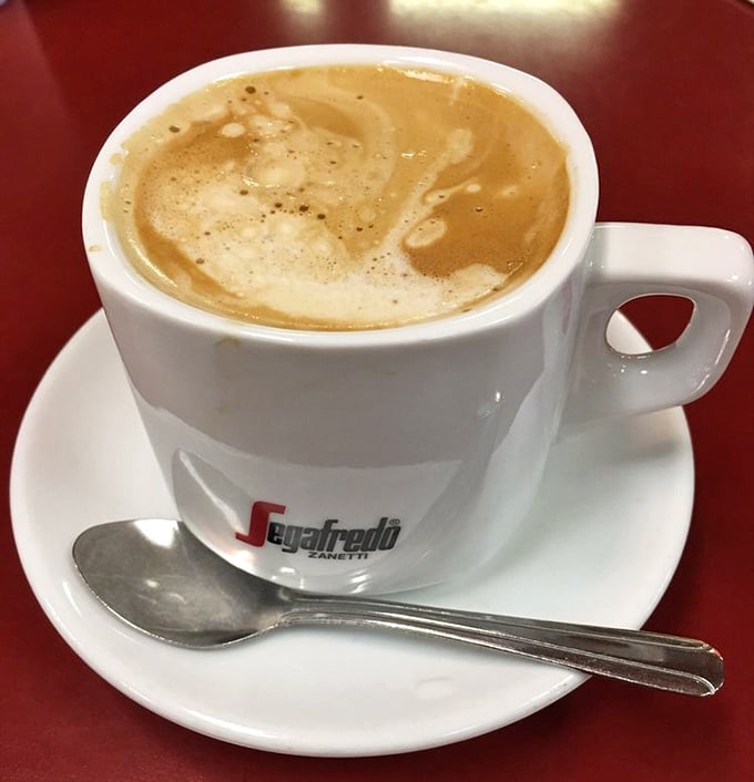 Coffee served in a proper ceramic cup&mdash;because some morning rituals deserve respect. Foam art optional, satisfaction guaranteed.