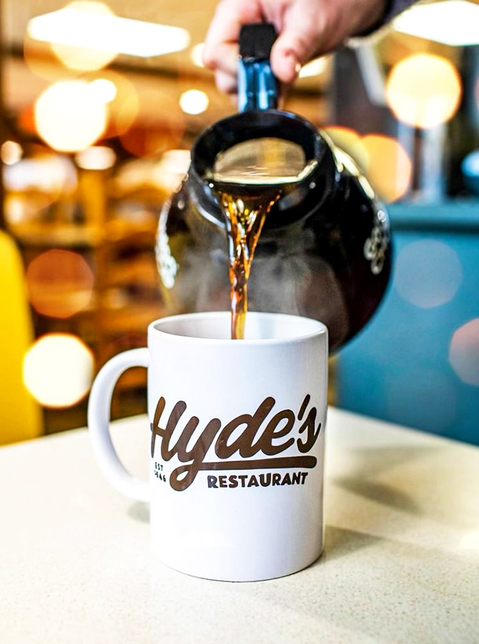 Coffee at Hyde's isn't just a beverage—it's a morning ritual, poured with the steady hand of experience into mugs that feel like old friends.