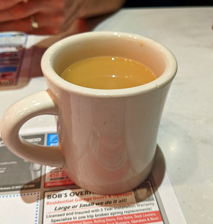 The humble diner coffee mug&mdash;holding the elixir that transforms morning zombies into functioning humans since time immemorial.