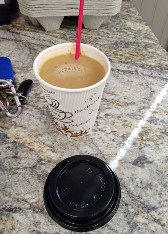 Even the coffee corner knows its supporting role in this sugar-powered theatrical production.