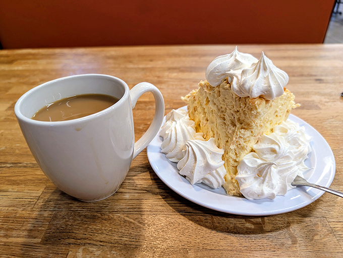 Coffee and coconut cake&mdash;the dynamic duo of diner desserts that turns an ordinary afternoon into a celebration of simple pleasures. 