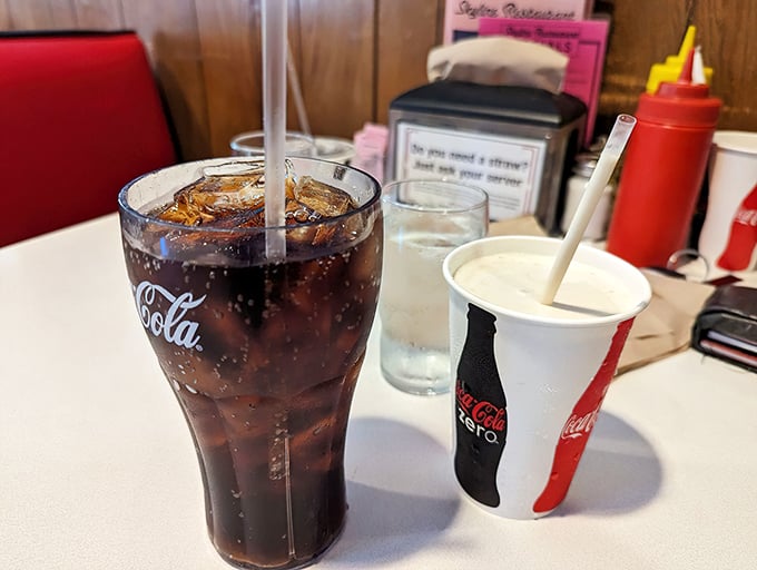 The classic combo of ice-cold Coke and a vanilla malt&mdash;proof that sometimes the simplest pleasures have the most staying power.