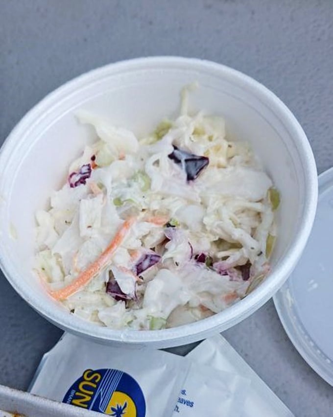 Mom's coleslaw brings the perfect tangy crunch. The ideal sidekick to cut through rich barbecue with refreshing contrast.