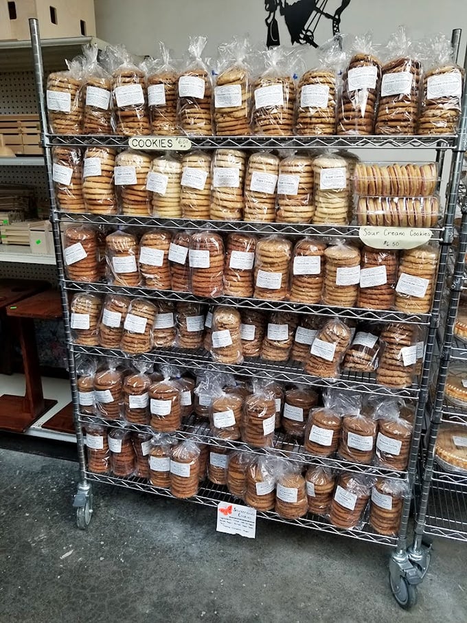 Cookie heaven exists, and it's stacked floor to ceiling with plastic-wrapped temptation. Diet plans, beware.