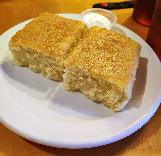 Cornbread that walks the perfect line between sweet and savory &ndash; the Switzerland of side dishes, but with better texture.