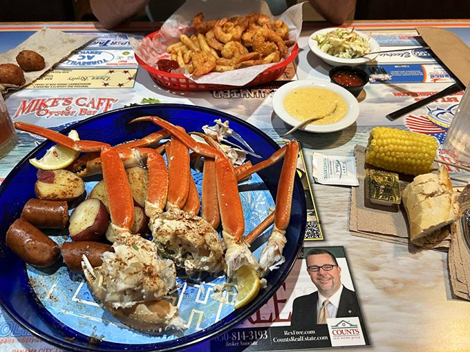 Snow crab legs, potatoes, and corn create the holy trinity of seafood feasts. Just add butter and prepare for delicious finger-licking chaos.