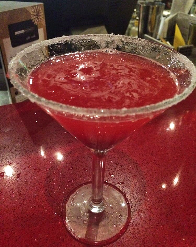 This crimson cocktail isn't just a drink, it's a sunset in a glass that makes happy hour actually live up to its name.