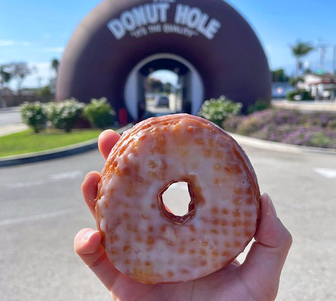 The croissant donut: where French sophistication meets American excess. Flaky, buttery layers that would make a Parisian both horrified and intrigued.