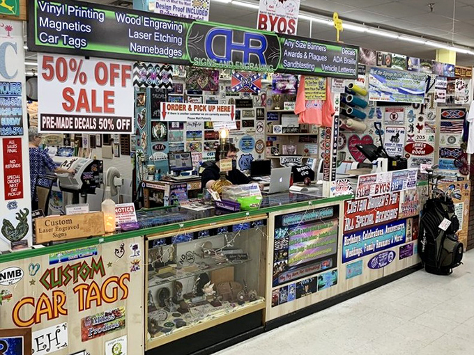 Custom sign paradise where personalization meets vacation commemoration. The perfect spot to immortalize your beach trip with a laser-etched keepsake.