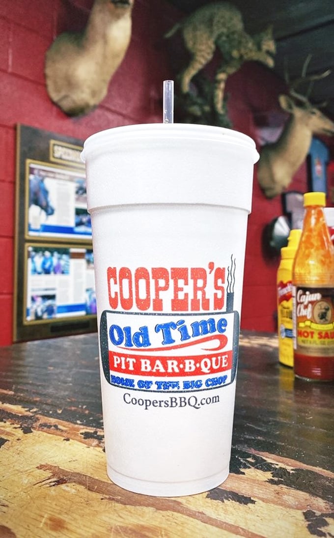 The humble drink cup&mdash;your trusty companion through the meat sweats that inevitably follow a proper Cooper's feast.
