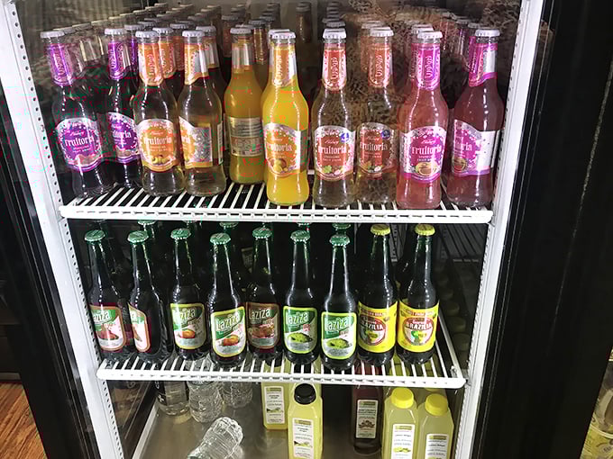 The beverage cooler offers colorful liquid companions for your meal&mdash;because even great sandwiches appreciate good company.