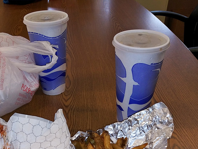 Ice-cold sodas standing ready to cool down your taste buds after that smoky barbecue heat.