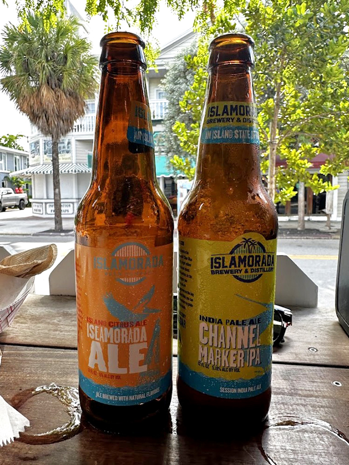 Local brews from Islamorada Brewery&mdash;because nothing complements seafood better than a cold Florida beer with a view.