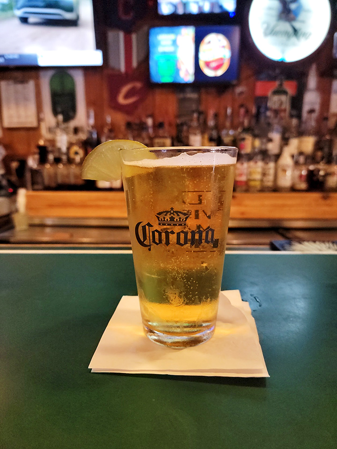 A cold Corona with lime at the bar &ndash; because sometimes the simplest pleasures are the perfect prelude to culinary adventures.