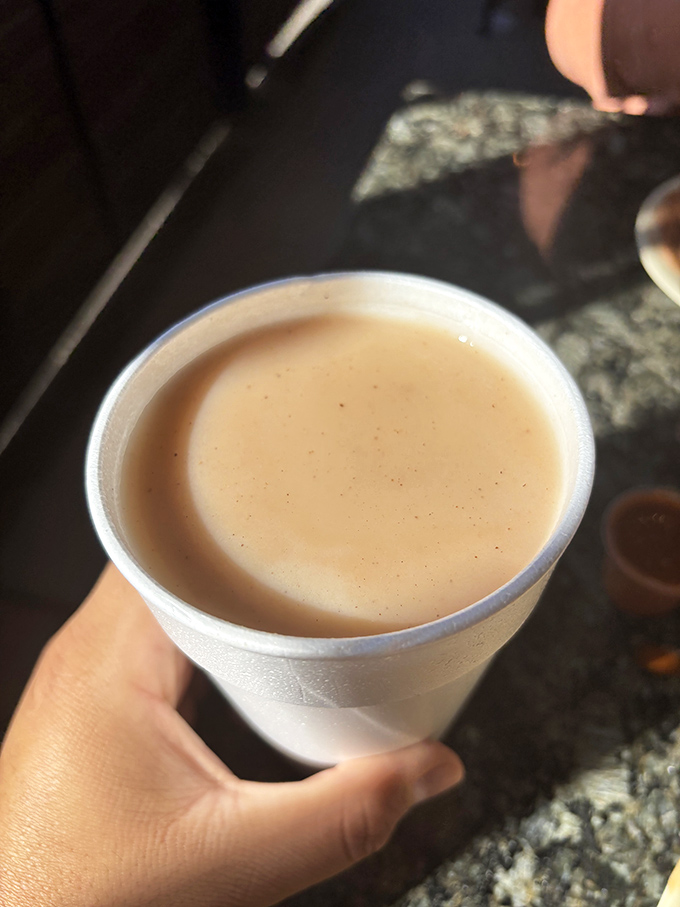 That creamy horchata provides the perfect cooling companion to spicy dishes, like a sweet Mexican milkshake for grown-ups. 