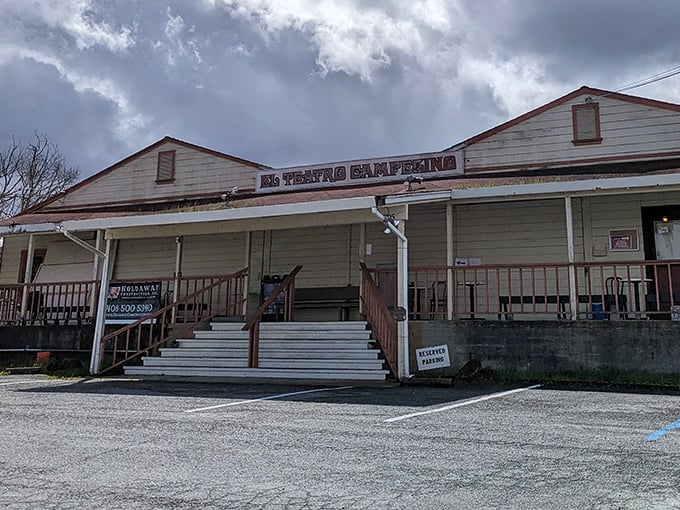 El Teatro Campesino&mdash;where cultural revolution meets theatrical tradition. Even on cloudy days, this place radiates historical significance.