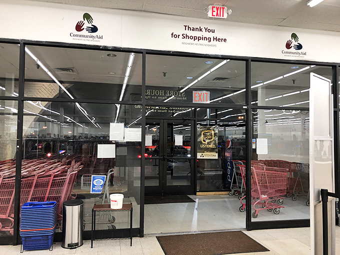 The exit sign says "Thank You" but what it really means is "See you again next week" because no one visits just once.