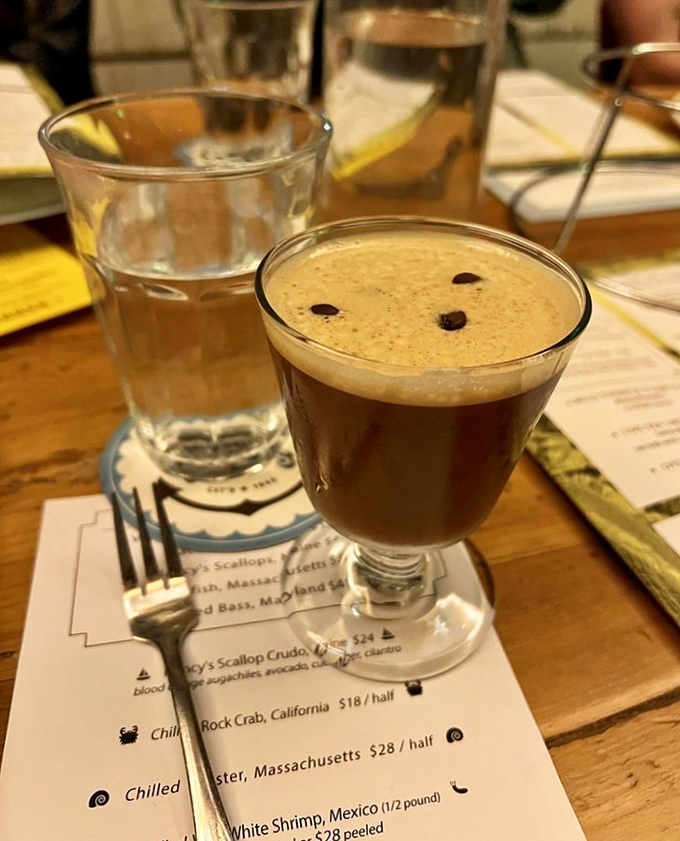 Their espresso martini isn't just a nightcap, it's a revelation&mdash;the perfect marriage of caffeine and cocktail culture sitting atop a serious seafood menu.