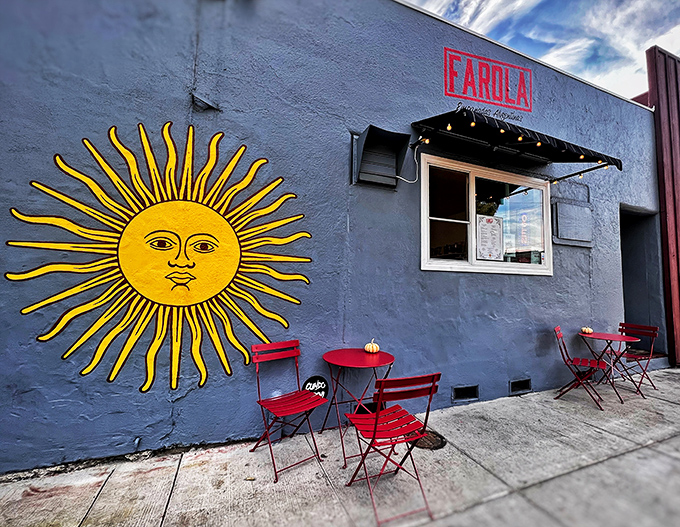 Farola's sun-splashed wall isn't just Instagram bait&mdash;it's a beacon calling you toward empanadas that might just ruin all other hand-held foods for you.