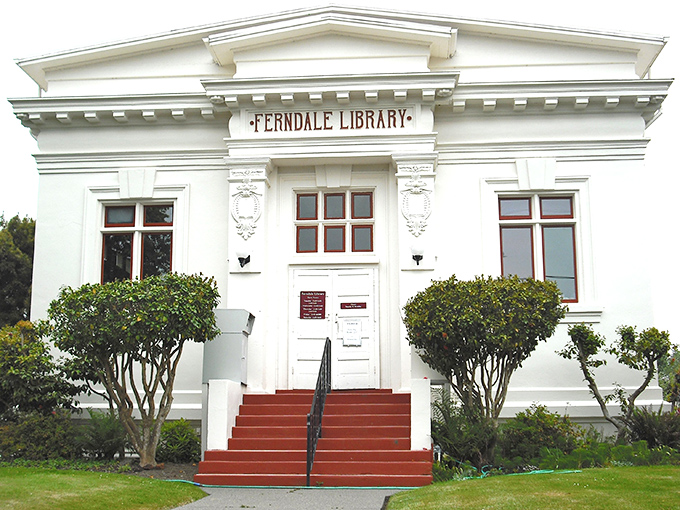 Ferndale's library proves that even small-town book collections deserve palatial housing. Knowledge wrapped in classical architecture.