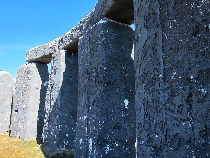 Up close, the craftsmanship is surprisingly detailed. Someone took their foam carving very seriously, and we're all better for it.