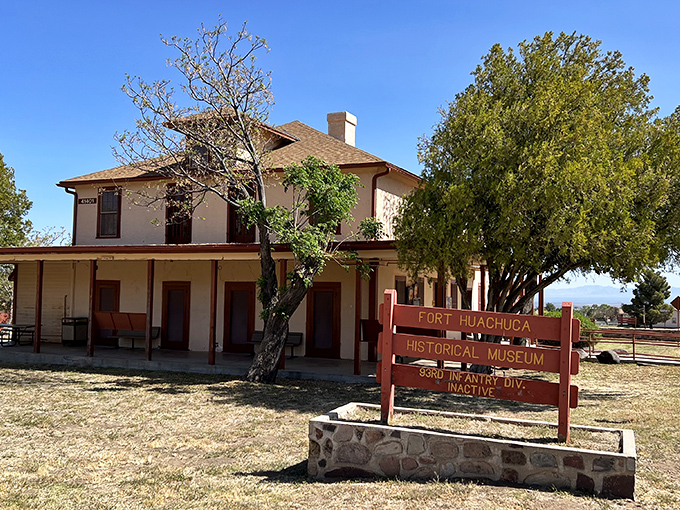 History comes alive at Fort Huachuca Museum, where the stories of America's frontier past are preserved in this beautifully maintained historic building.