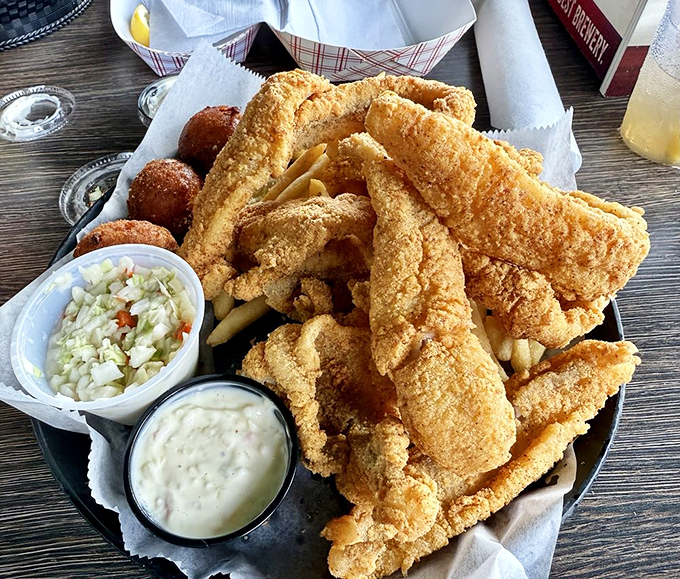 Golden-fried catfish that would make your Southern grandmother weep with joy. Comfort food that's worth every single calorie.