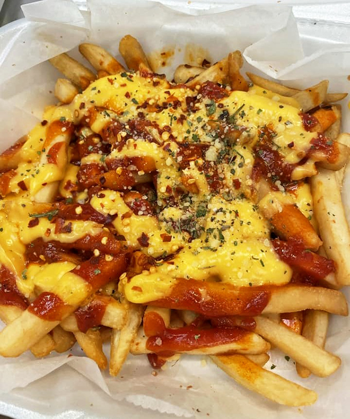 These aren't just cheese fries &ndash; they're a masterclass in the art of comfort food, where sauce and cheese create a harmonious duet.