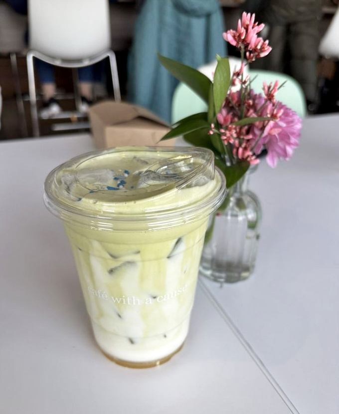 That pale green matcha drink isn't just Instagram-worthy&mdash;it's a creamy afternoon pick-me-up that makes coffee wonder if it has competition.