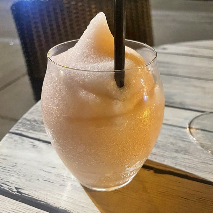 A frozen ros&eacute; that looks like liquid sunset. Summer in a glass, and suddenly Monday feels like Saturday.