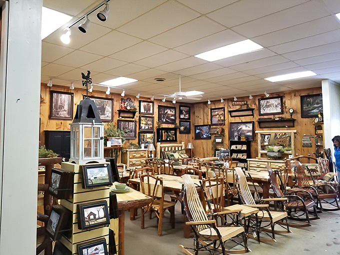 Handcrafted wooden furniture that tells stories of craftsmanship passed down through generations of Pennsylvania woodworkers.