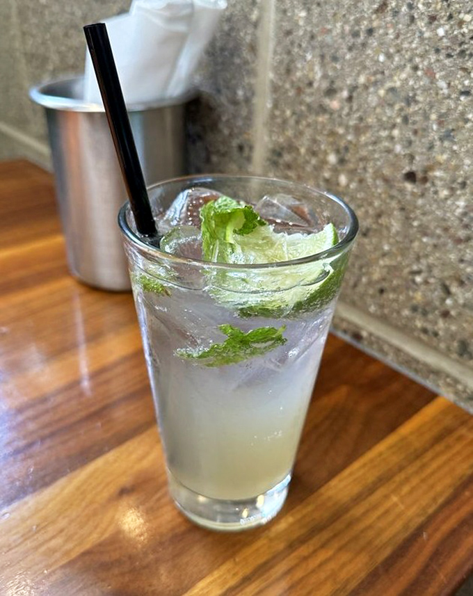 This isn't your supermarket ginger ale. Fresh mint and real ginger create a drink that's both refreshment and remedy. Your grandmother would approve.