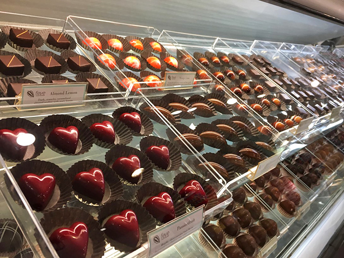 Heart-shaped chocolates that make Valentine's Day candy look like it actually tried this year. Glossy, gorgeous, and guaranteed to impress.