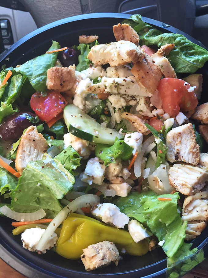 Garden party meets protein powerhouse. This Greek salad with chicken proves vegetables can have fun too when properly introduced to the right friends.