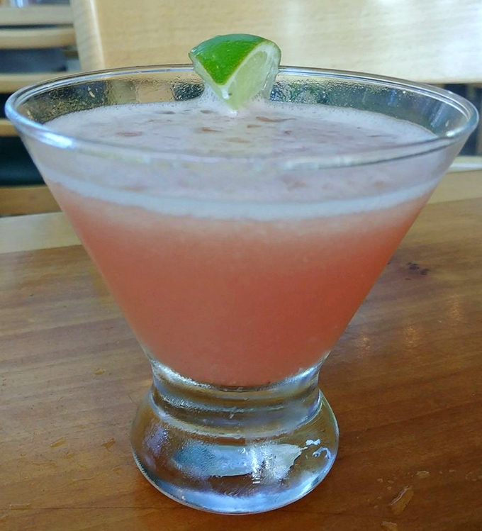 This blushing pink martini isn't just a drink&mdash;it's what happens when Hermiston's finest fruits decide to go swimming in vodka.