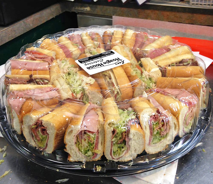 The hoagie platter&mdash;feeding a crowd or just one very ambitious eater. It's like a sandwich clock telling you it's always time to eat.