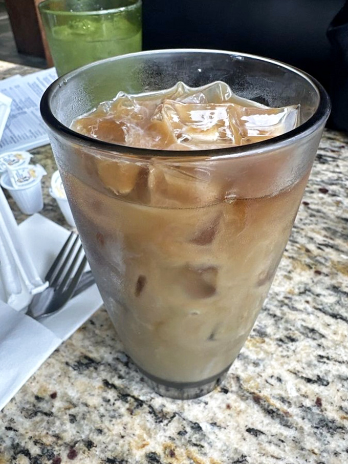 Iced coffee: breakfast's cooling system when your mouth is still recovering from that "just one more bite" of sizzling bacon.