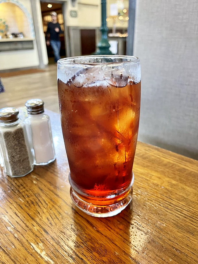 That perfectly sweating glass of iced tea &ndash; the unofficial state beverage of "I need a break between buffet rounds."