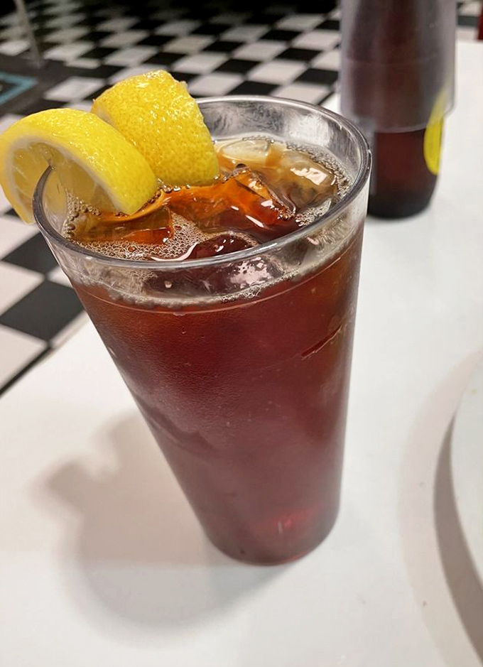 Sometimes the perfect meal companion is simply a tall glass of perfectly brewed iced tea.