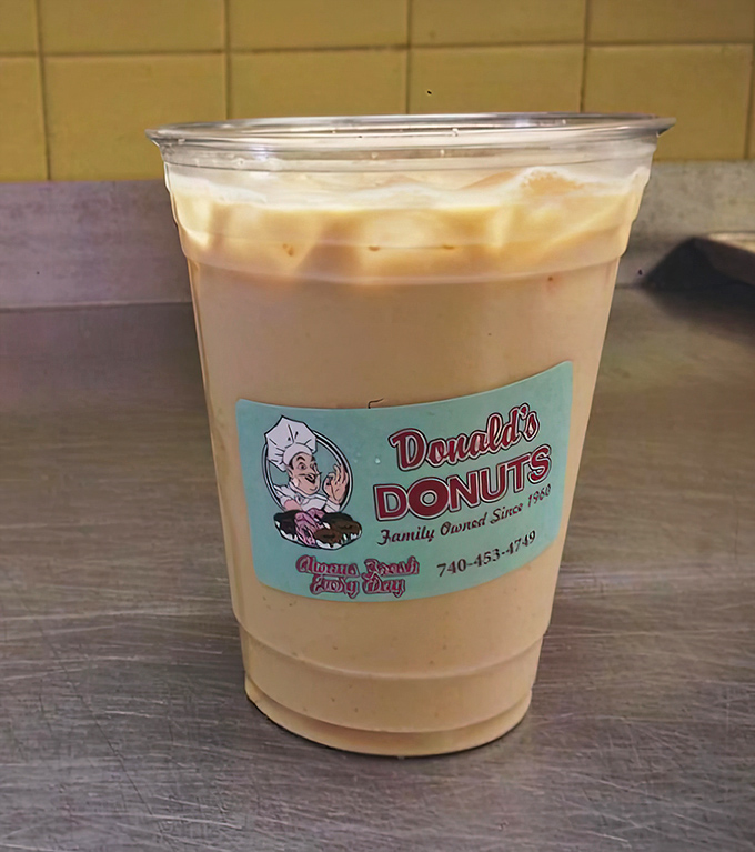 Their iced coffee doesn't need fancy Italian names or artisanal foam art&mdash;just the perfect companion for that apple fritter you're eyeing.