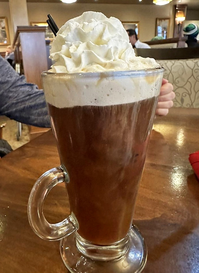 Whipped cream mountain meets coffee paradise &ndash; basically what heaven orders on its coffee break.
