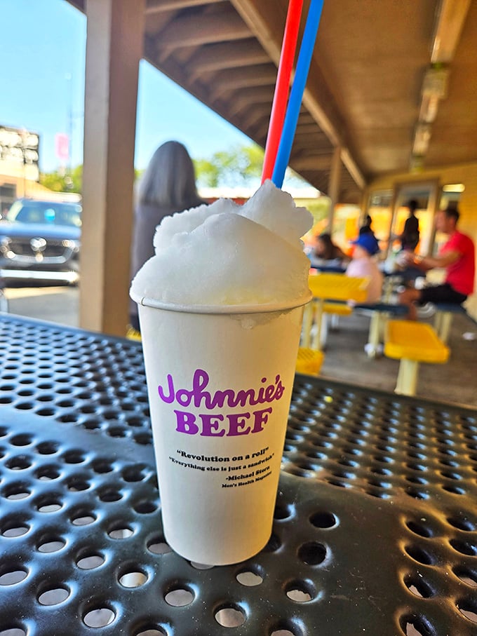 The Italian ice at Johnnie's&mdash;where summer refreshment comes with tiny spoons and brain freeze warnings that everyone cheerfully ignores.
