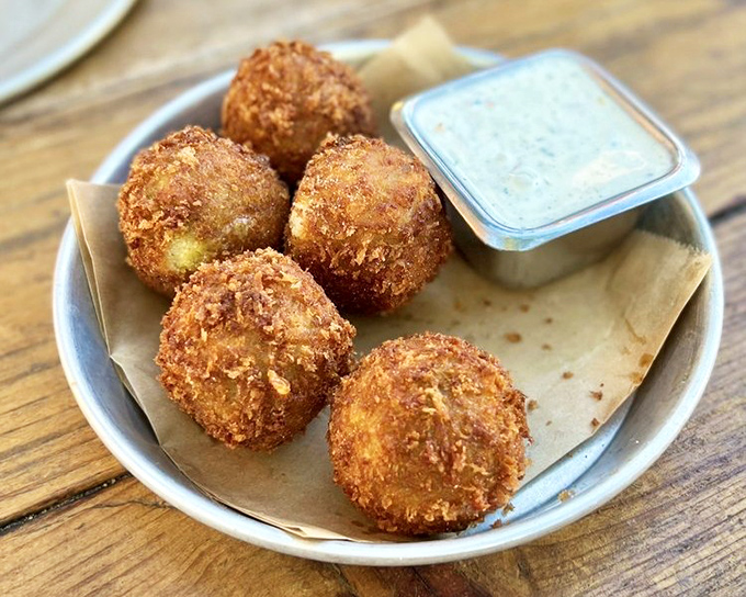 Jalape&ntilde;o Balls: where heat meets sweet in a golden-fried package. Like finding out your blind date is both smart AND funny.