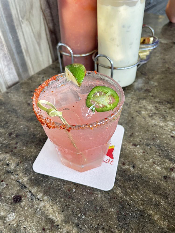 A jalape&ntilde;o watermelon margarita that perfectly captures summer in a glass &ndash; sweet, spicy, and utterly refreshing.