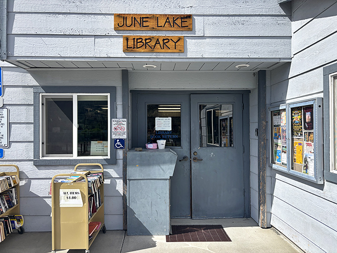 The June Lake Library&mdash;proof that good things come in small packages and that literary escapes pair perfectly with mountain retreats.