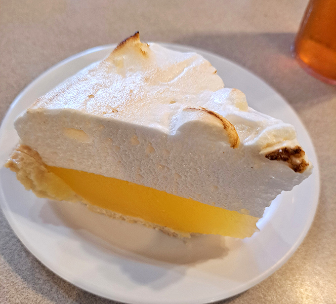 Lemon meringue pie with cloud-like topping and sunshine-yellow filling. Dessert for breakfast? I won't tell if you won't.