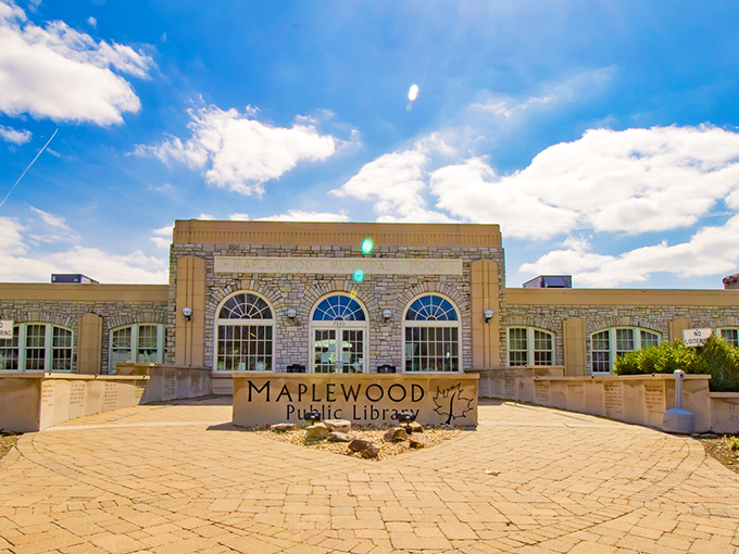 Maplewood Public Library stands as a temple to free entertainment, where the only thing richer than the architecture is the wealth of knowledge inside.